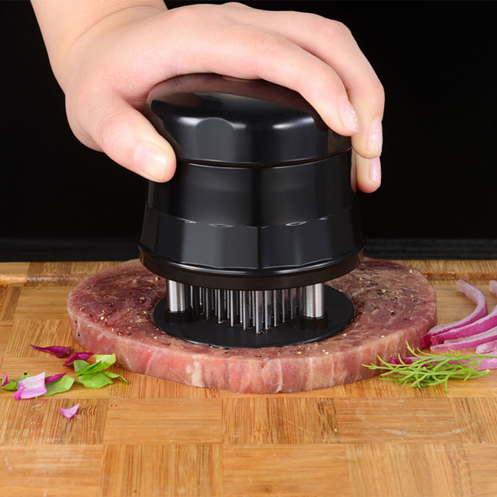 56 Blades Needle Meat Tenderizer Stainless Steel Knife Meat Beaf Steak ...