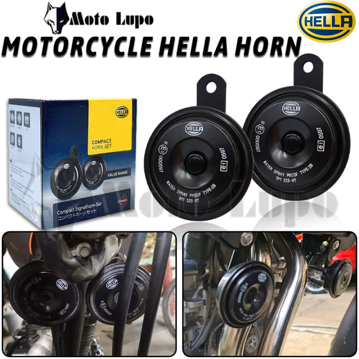 Moto Lupo Original HELLA HORN 12V Classic Horn Set Universal for Motorcycle and Cars | Lazada PH