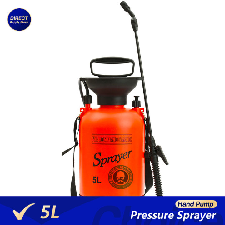 5L Pressure Sprayer Hand Pump Sprayers Nozzle Air Pressure Pump Lawn ...