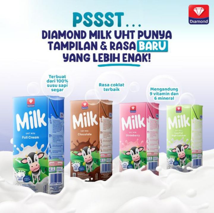 Uht Milk Diamond 200ml | Lazada Indonesia