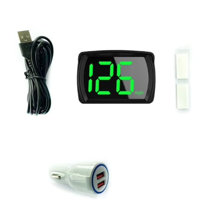 Car Headup Display MPH GPS Digital Speedometer with LED Large Font ...