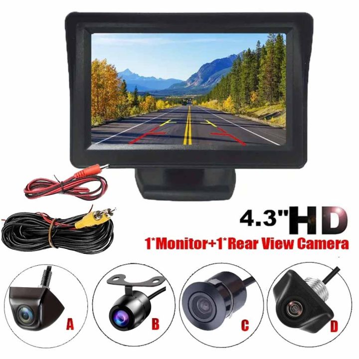 4.3 Inch Car Reverse Monitor with Car Rear View Camera HD Camera Kit ...