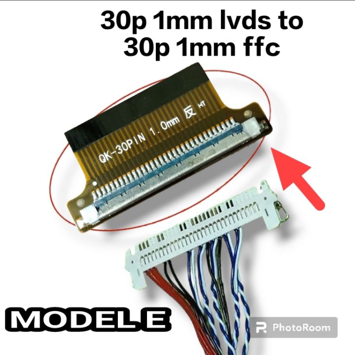 converter adapter modifan 30 pin lvds to 30 pin ffc 0fc flexibel | Lazada Indonesia