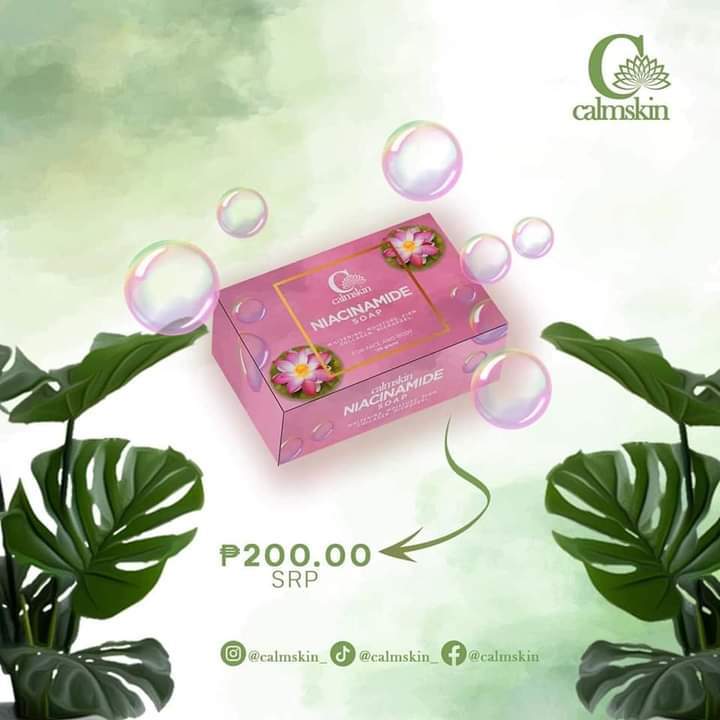 calm skin niacinamide soap plus freebies | Lazada PH