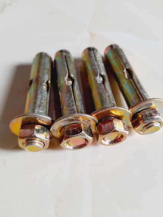 PAKET 5 PCS DYNABOLT M12 X 60 BAUT DINDING FISHER BESI EXPANTION BOLT ...