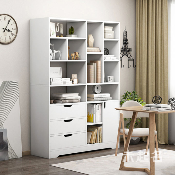 QUANU-Multi- Compartment Big Storage Book Cabinet Rak Buku Storage ...