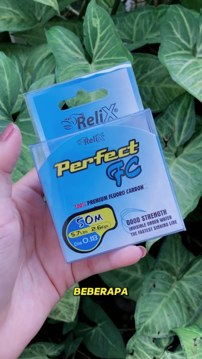 Senar Relix Nusantara Leader 31.9 lb 50 Meter Fluorocarbon Premium ...