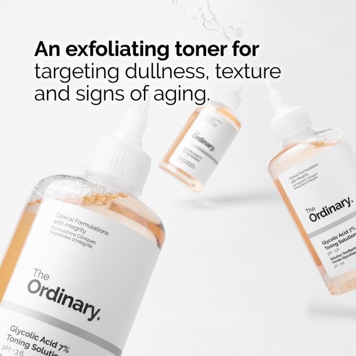 [THE ORDINARY] The Ordinary Glycolic Acid 7% Exfoliating Toner 240ML ...