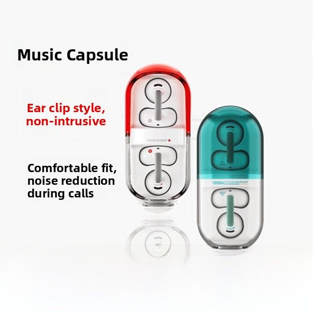 Waterproof Wireless Bluetooth Earphones Music Capsule PILL Sports Ear ...