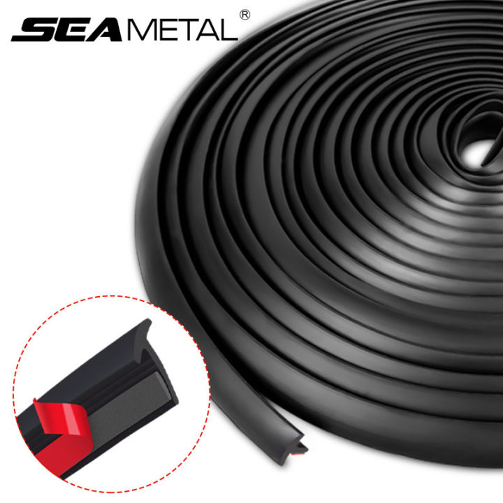 SEAMETAL 10m Car Rubber Sealing Strip T-shape Small Slanted Auto Seal ...