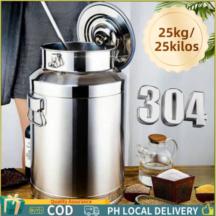 Rice Storage Container with Wheels Seal Locking Lid PP Storage ...