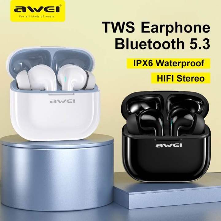 Awei T1 Pro True Wireless Sports Earbuds TWS Bluetooth Earbud Bluetooth Headphone With Charging ...