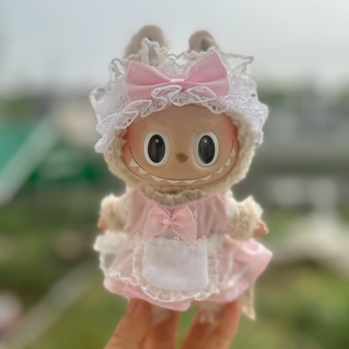 Duocoo Best 🔥ชุดlabubu Macaron พร้อมส่งที่ไทยครับ ชุด Labubu V2 Labubu V1ชุดเสื้อผ้าตุ๊กตา ชุด
