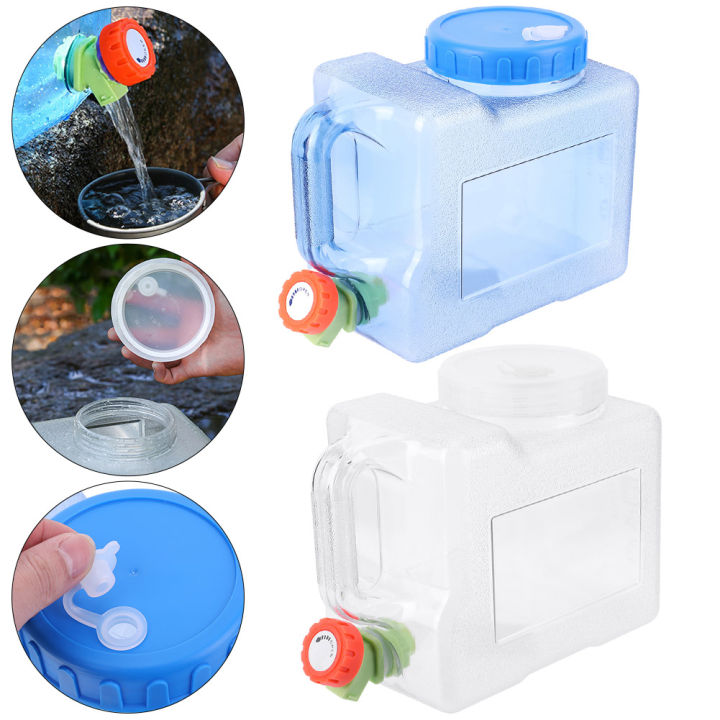 3L Portable Water Container with Spigot Water Storage Container ...