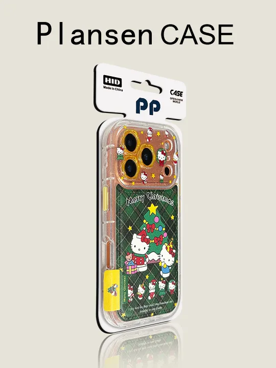 PlanSEN Cute Cartoon Green Diamond Christmas Tree KT Cat Foldable Stand ...