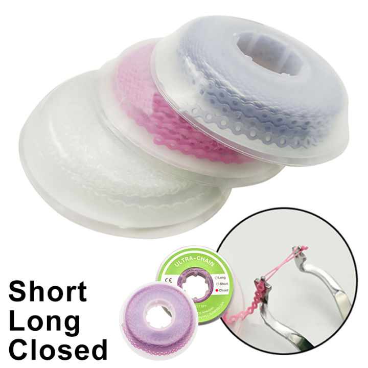 Dental Elastic Ultra Power Chain Rubber Band Long/short/closed Distance ...