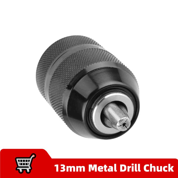 13mm Metal Drill Chuck 1/2 Mount Self Locking Keyless Drill Chuck ...