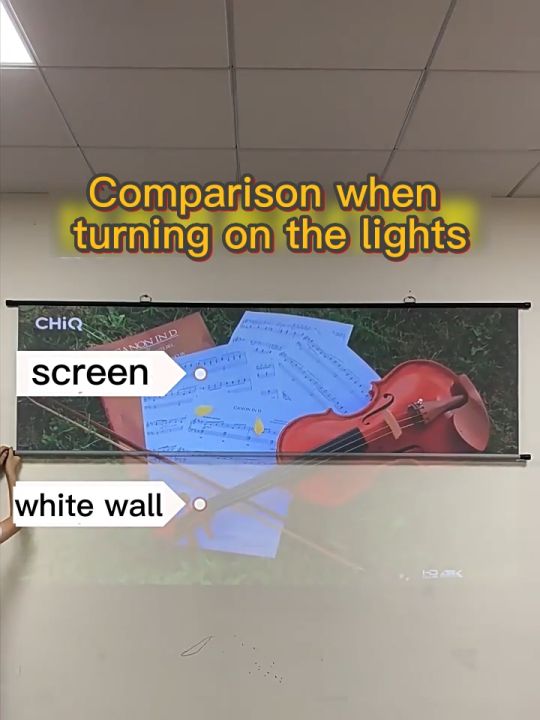 4.4 AUN【Fearless of sunlight】8K HD metal anti-light projector screen ...