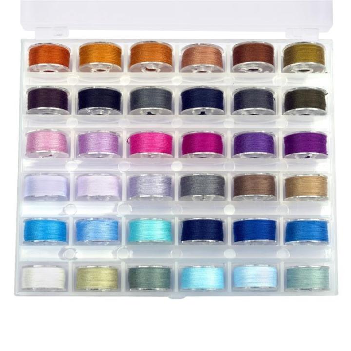 25 Colors/ Set Bobbin Thread Polyester Thread Spools Sewing Machine ...
