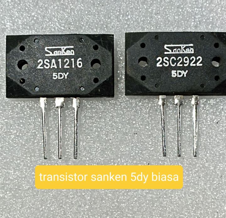 1SET TRANSISTOR SANKEN 2SA1216 2SC2922 II 5DY RRT | Lazada Indonesia