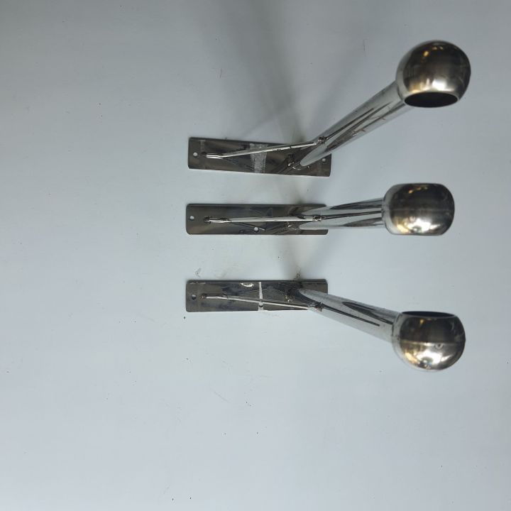 Combo 3 bass inox xỏ ống tròn o22mm/o25mm/o32mm, bắt tường ra 20cm ...