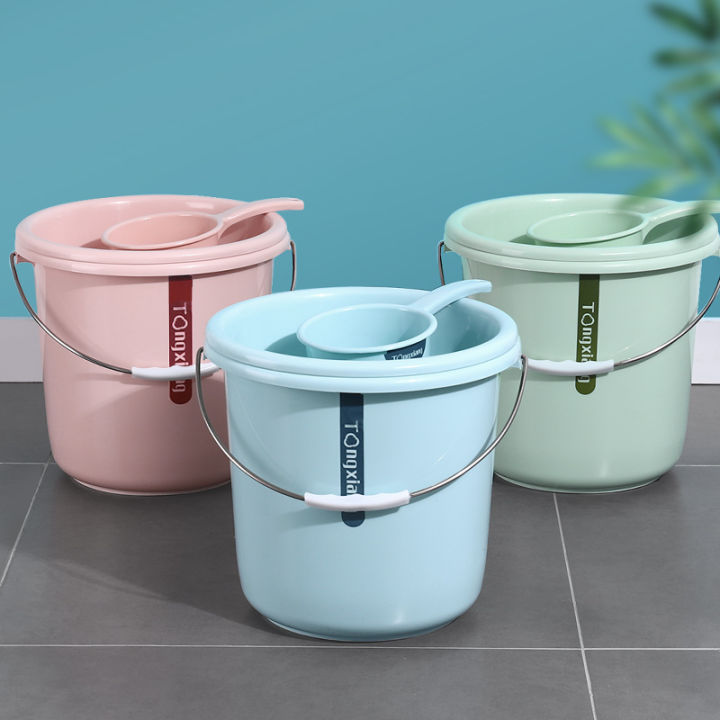 Plastic Bucket Bucket Home Water Storage Large Bucket round Barrel Thickened Plastic Portable ...