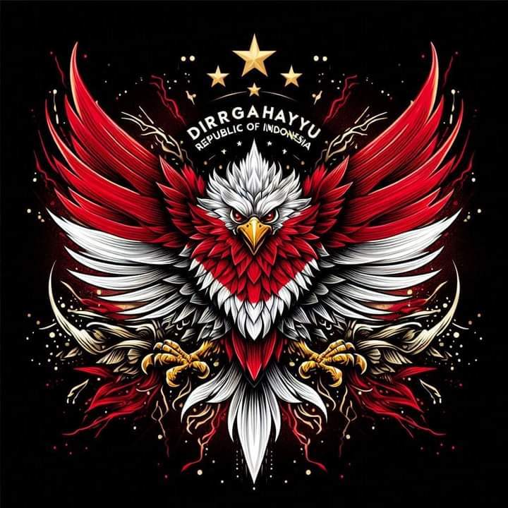 stiker anti air / stiker gambar garuda dirga hayu republik indonesia ...