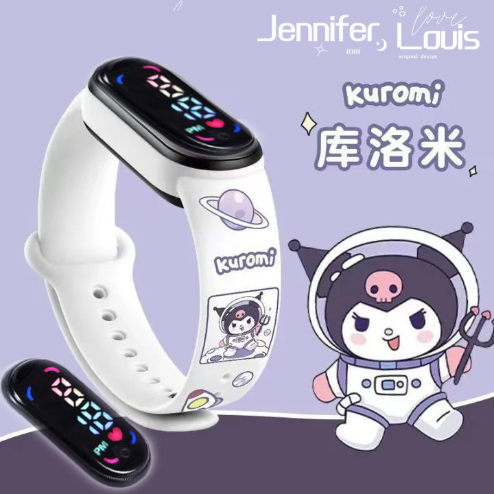 JENL Electronic Watch for Girls Waterproof Cartoon Cinnamoroll Sports ...
