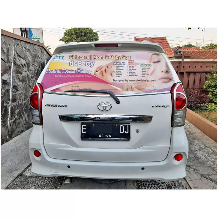 Stiker Kaca Belakang Mobil Avanza ONE WAY VISION | Lazada Indonesia