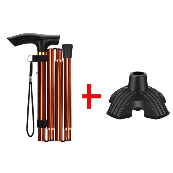 Folding Cane and Self-Standing Cane Tip Lightweight Aluminum Adjustable ...