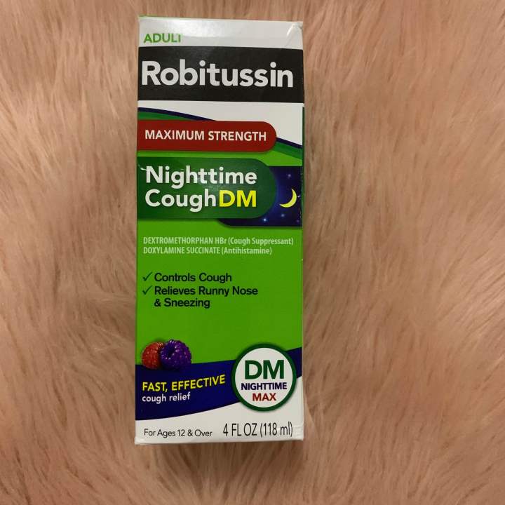 Robitussin Adult Maximum Strength Multi-Symptom Nighttime Cough Cold DM ...