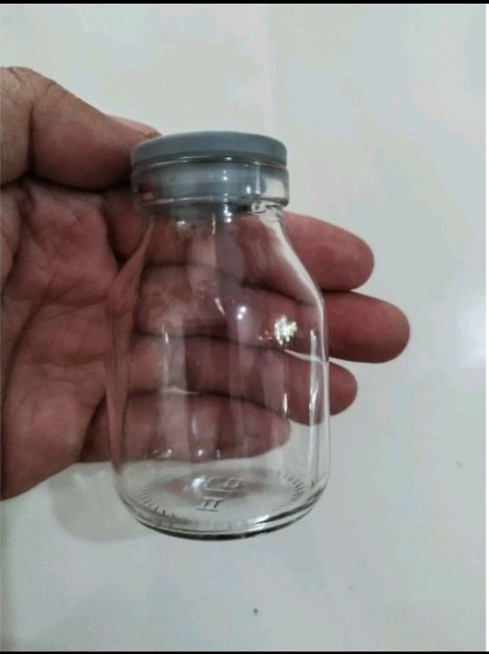 Botol kaca 50ml, botol asi, botol vial standar paket 4pcs | Lazada ...
