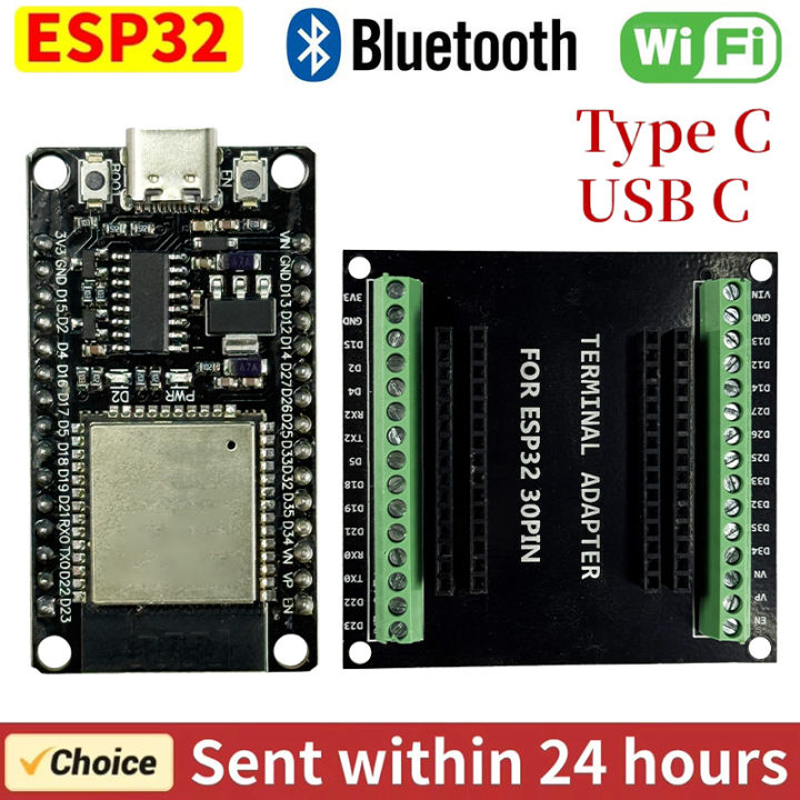 ESP32 WiFi Bluetooth Development Board With 2.4G Antenna Port Expansion ...