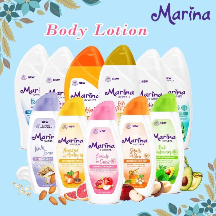 MARINA Hand & Body Lotion UV White 92ml - Body Serum Pencerah Tubuh ...