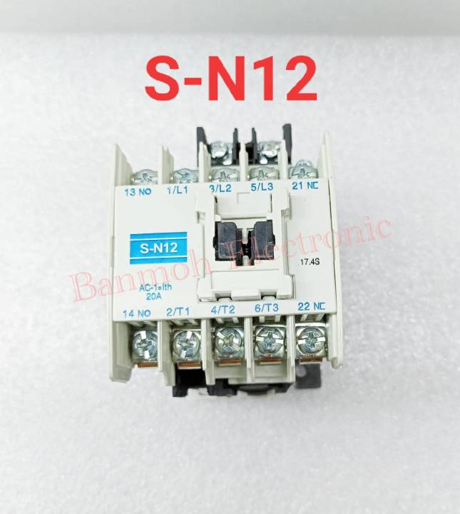 S-N12 แมกเนติกคอนแทคเตอร์ มีโวล์ให้เลือก24V,110V,220V380V SN-12 ยี่ห้อ ...