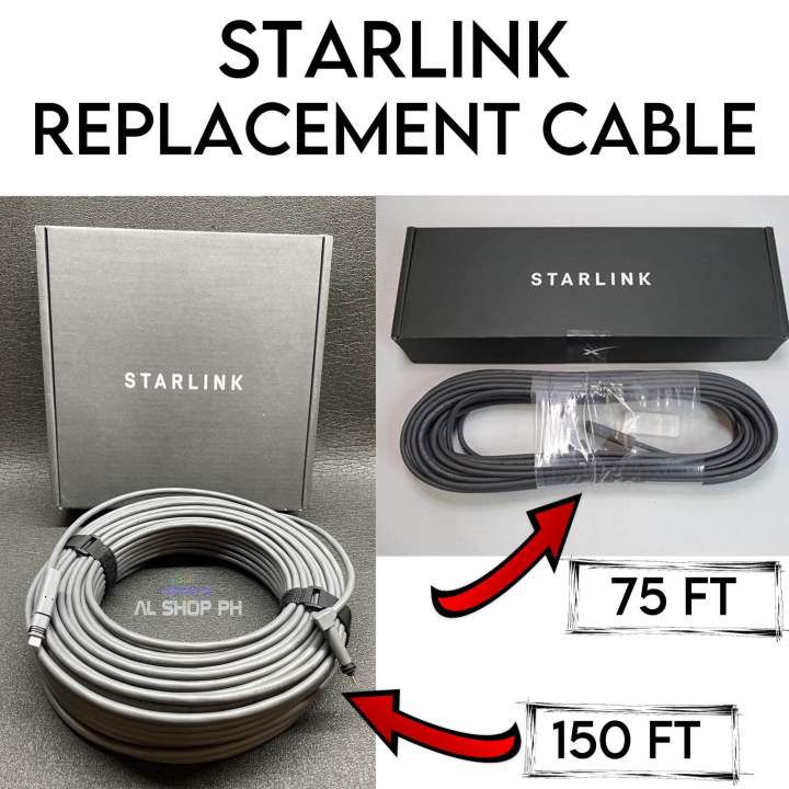 Starlink V2 Replacement Cable 75 & 150 FEET | Lazada PH
