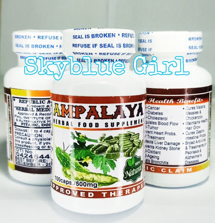 Ampalaya Capsule Herbal Food Supplement 100 Capsules 500mg | Lazada PH