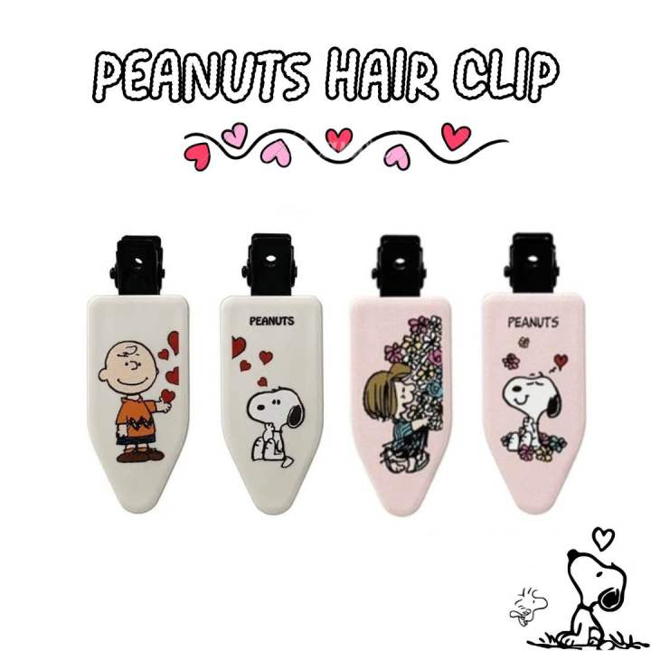 🎀กิ๊บติดผมทรงสามเหลี่ยม Peanuts Hair Clip : Snoopy&Friends🐾 | Lazada.co.th