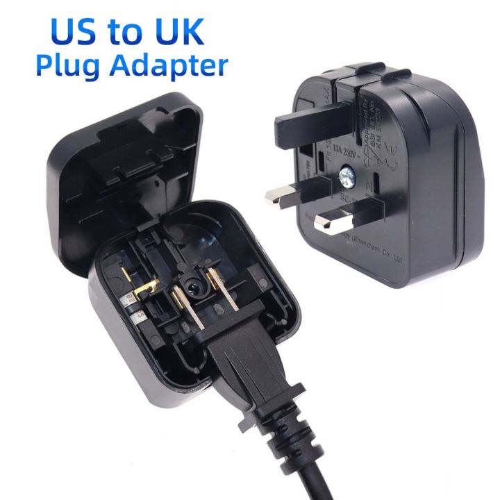 US TO UK CN (China) to UK Power Adapter Converter 2 PINs To 3 PINS ...