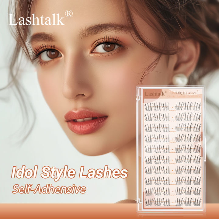 Lashtalk Idol Style Lashes Self Adhesive Eyeslashes With Glue DIY False Eyelash Glue-free One ...