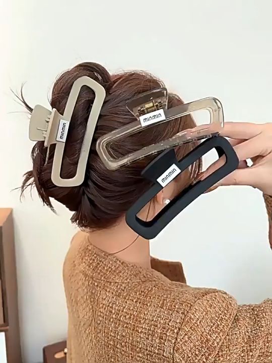 Jepit Rambut Salon Besar Model Trapesium Bolong Jepitan Jedai Jumbo ...