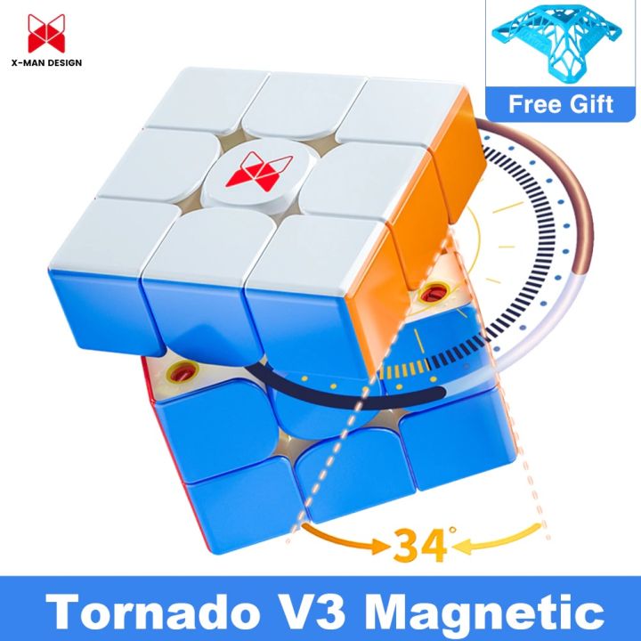 Qiyi X-Man Tornado V3 3x3 Magnetic Speedcube cube cubic (Singapore ...