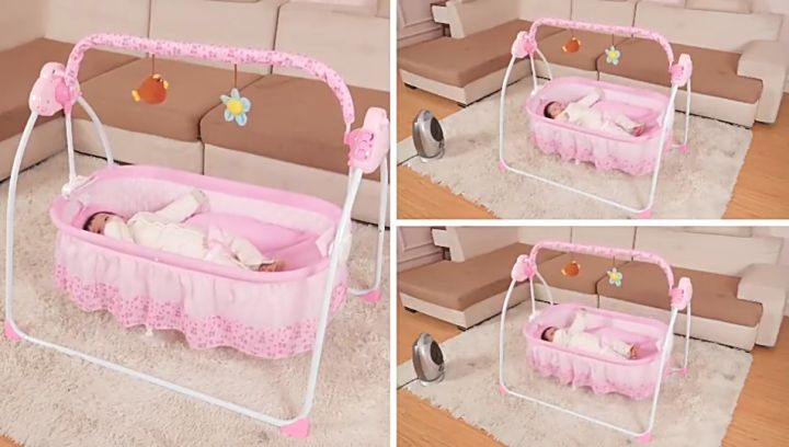 Baby Electric Cradle Bed Electric Rocking Bed Swing Baby Cradles ...