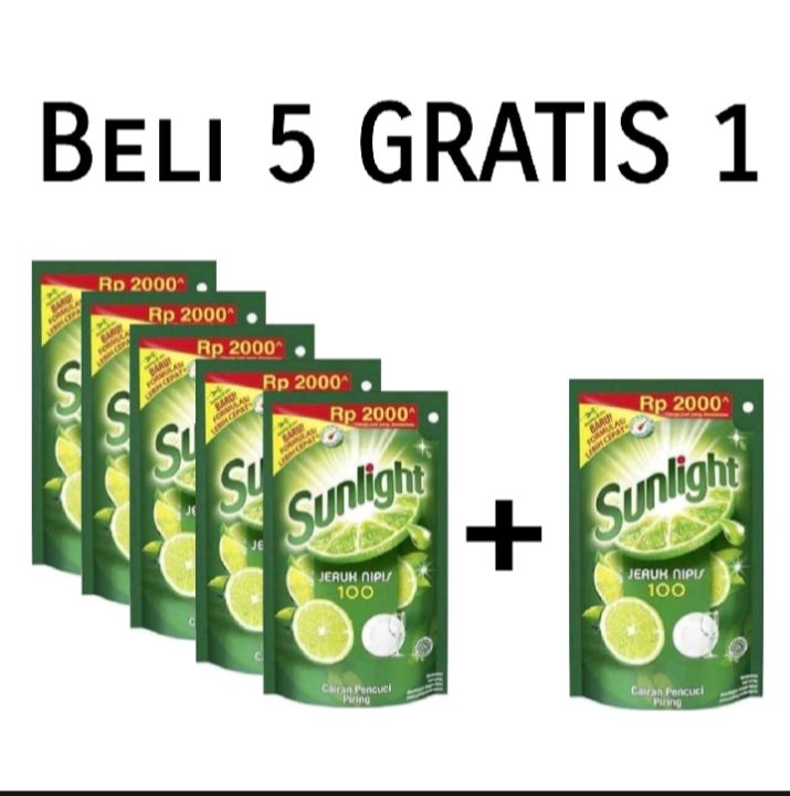 Sunlight Ekonomis 2000 Beli 5 free 1 Sabun Cuci Piring Jeruk Nipis 90ML ... Sunlight Ekonomis 2000 Beli 5 free 1 Sabun Cuci Piring Jeruk Nipis 90ML ...