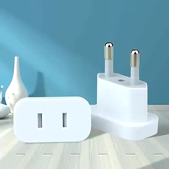 Phích cắm điện chuyển đổi chân tròn sang chân dẹp cho củ sạc IP loại ...