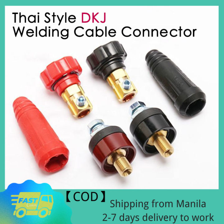 Welding Cable Connector Threaded Plug and Socket Set DKJ 50-70 500A ...