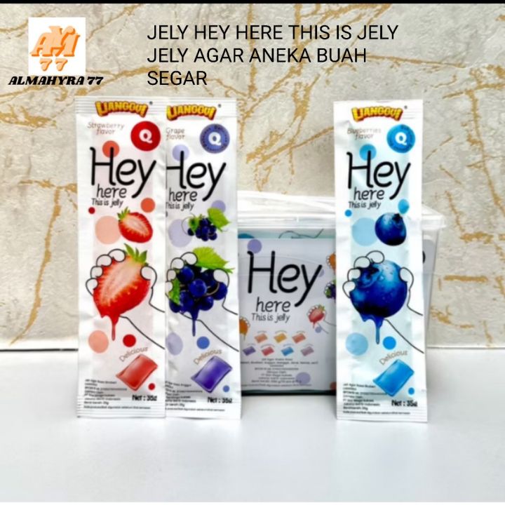 Jelly Hey Here / Jelly Agar Aneka Rasa 1 Pak Isi 30 Pcs | Lazada Indonesia