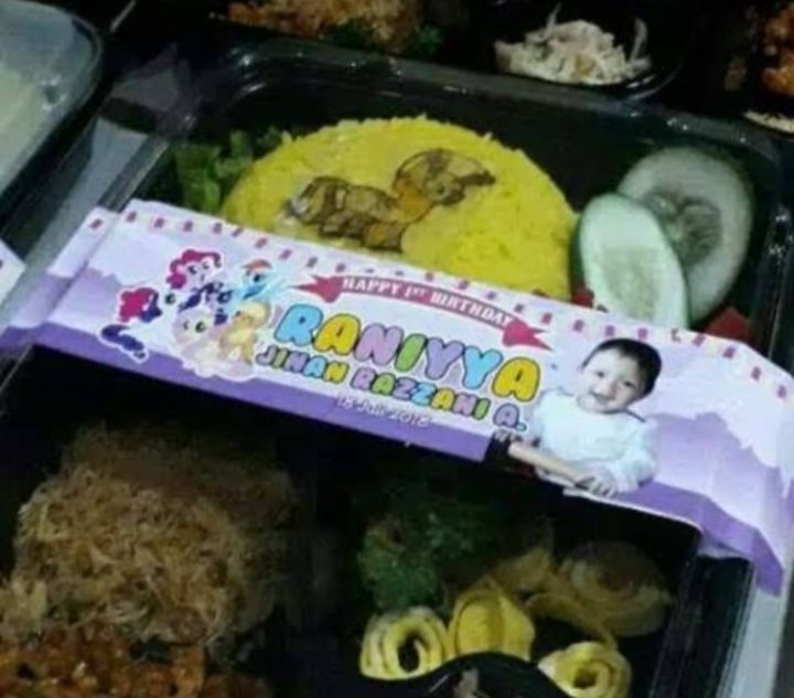 20pcs STIKER KOTAK NASI BENTO, STIKER HAJATAN, STIKER ULTAH | Lazada ...