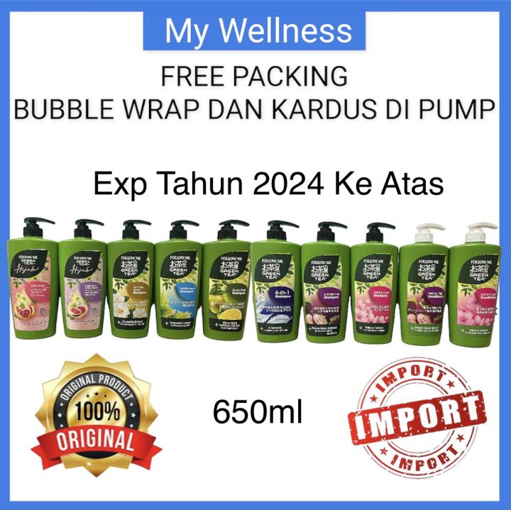 Follow Me Green Tea Shampoo 650ml | Lazada Indonesia