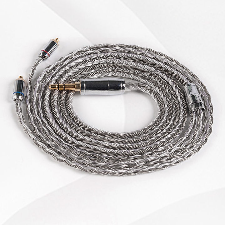 KBEAR 16 Core Silver Plated Earphone Cable 2.5/3.5/4.4mm Plug HiFi Balanced Monitor Earbuds ...